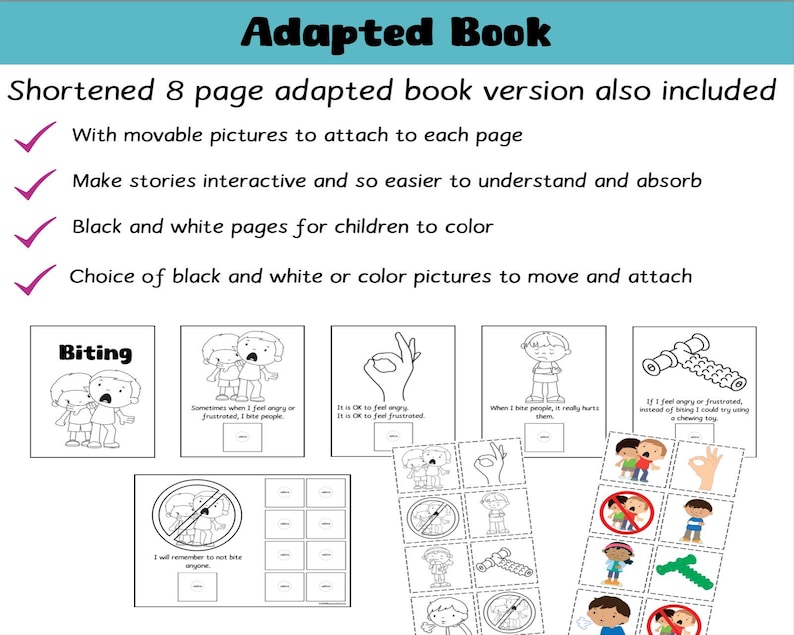 Biting Social Story - Etsy