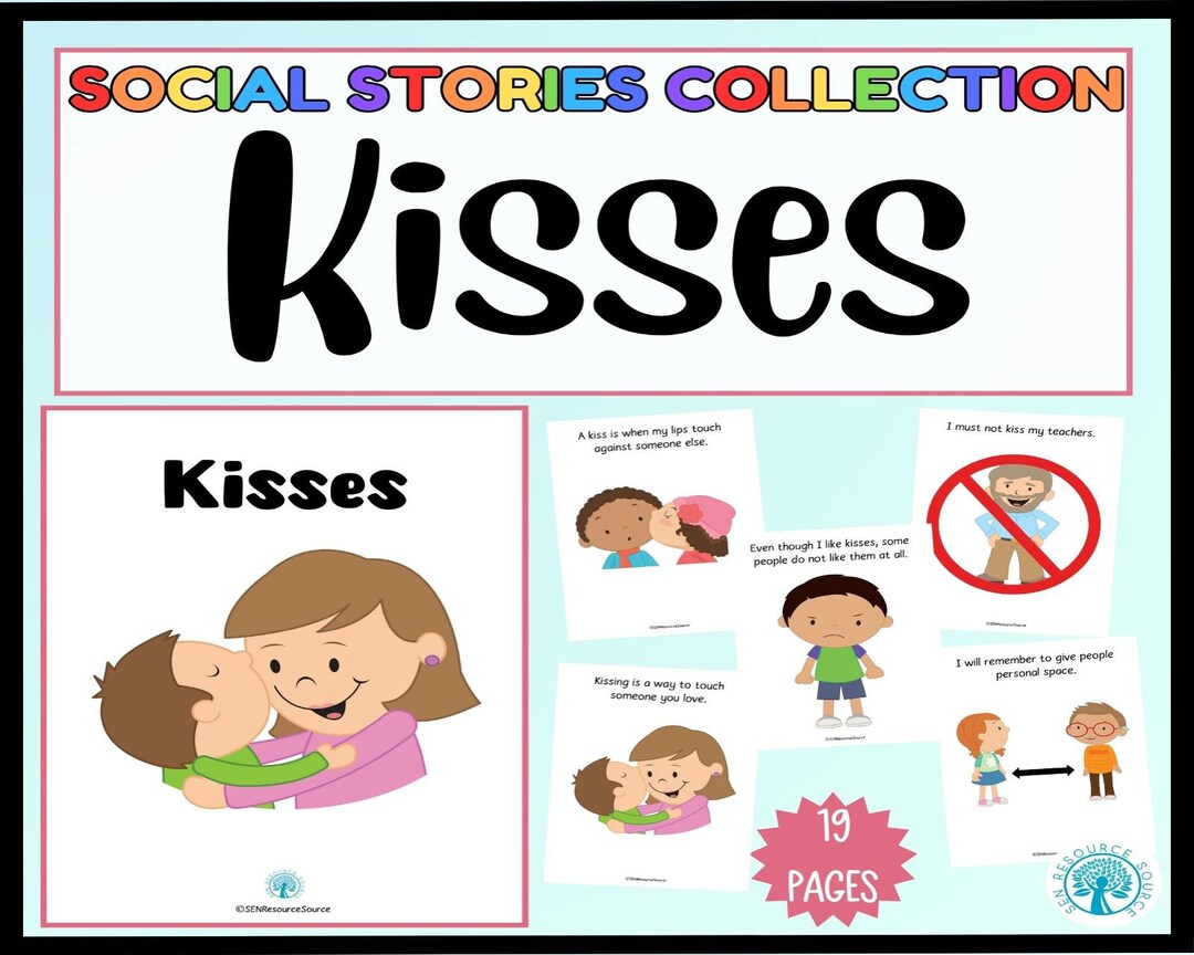 Kisses Social Story - Etsy