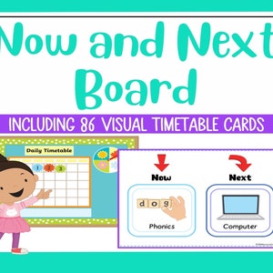 Now and Next Board With Visual Timetable and Reward Cards - Etsy