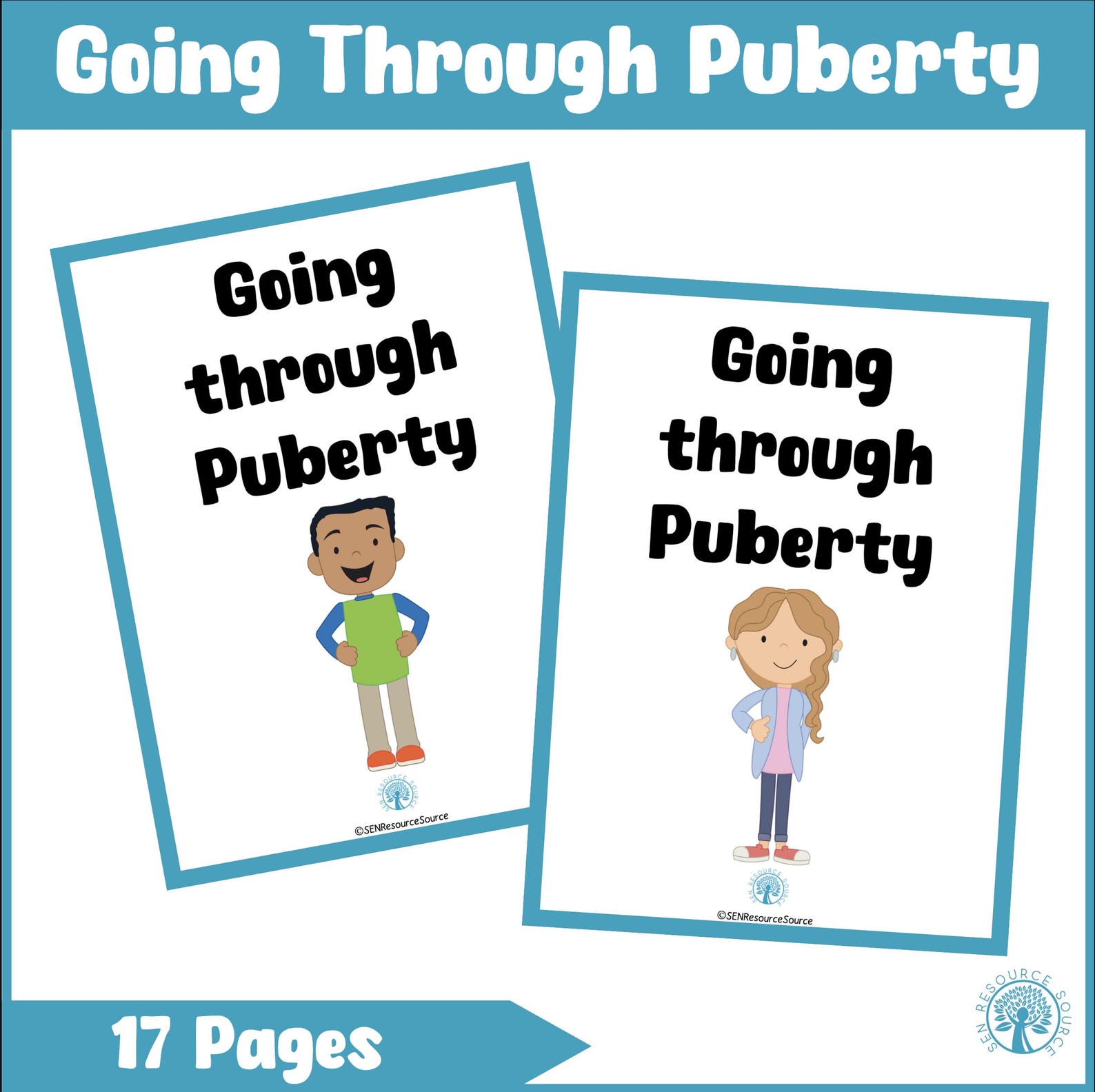 Going Through Puberty Social Story - Etsy