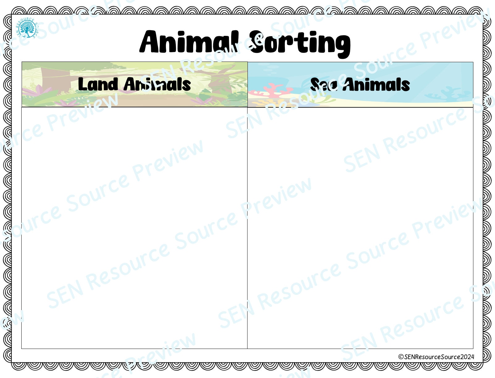 Receptive Language Sorting Activities - Etsy