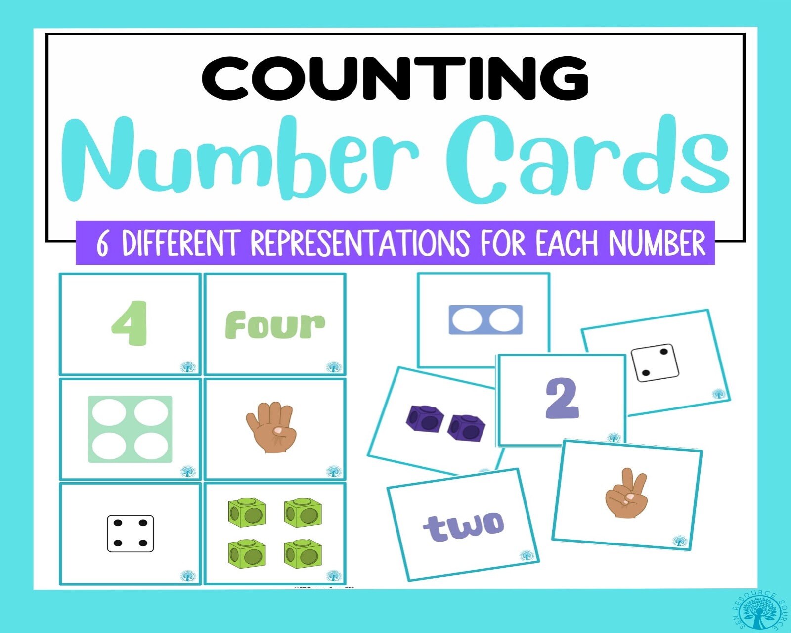 Counting, Number and Quantity Matching Cards - Etsy