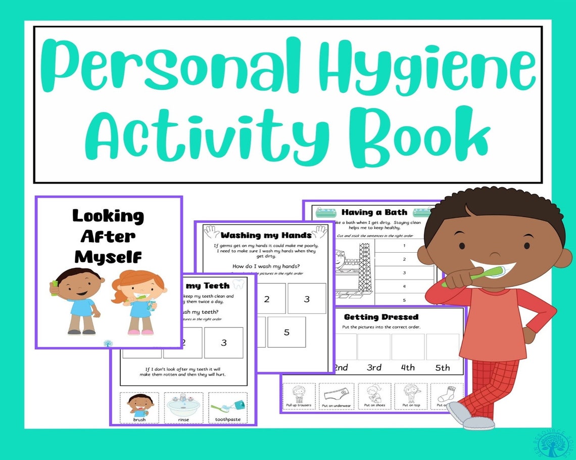 Looking After Myself Personal Hygiene Activity Book - Etsy
