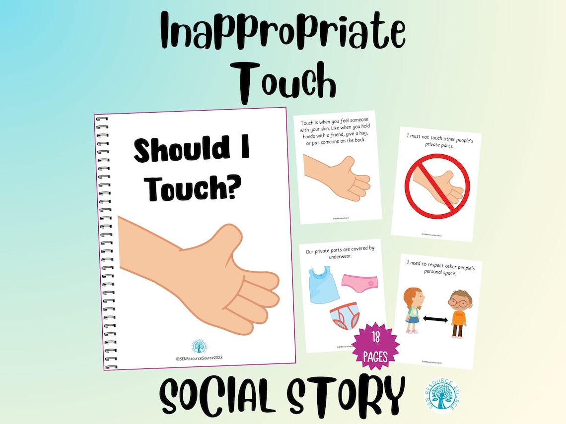 Inappropriate Touch Social Story - Etsy