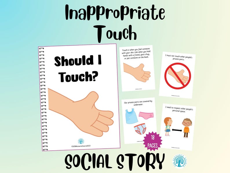 Inappropriate Touch Social Story - Etsy