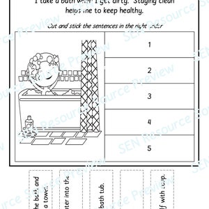 Looking After Myself Personal Hygiene Activity Book - Etsy