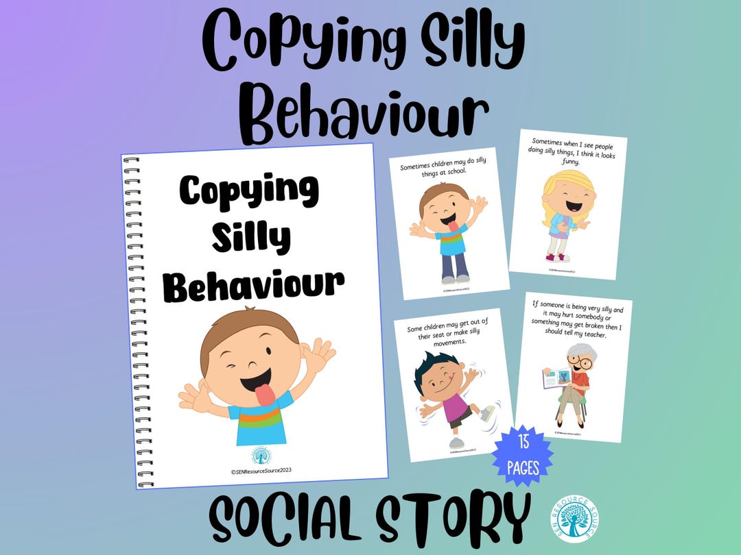 Copying Silly Behaviour Social Story - Etsy