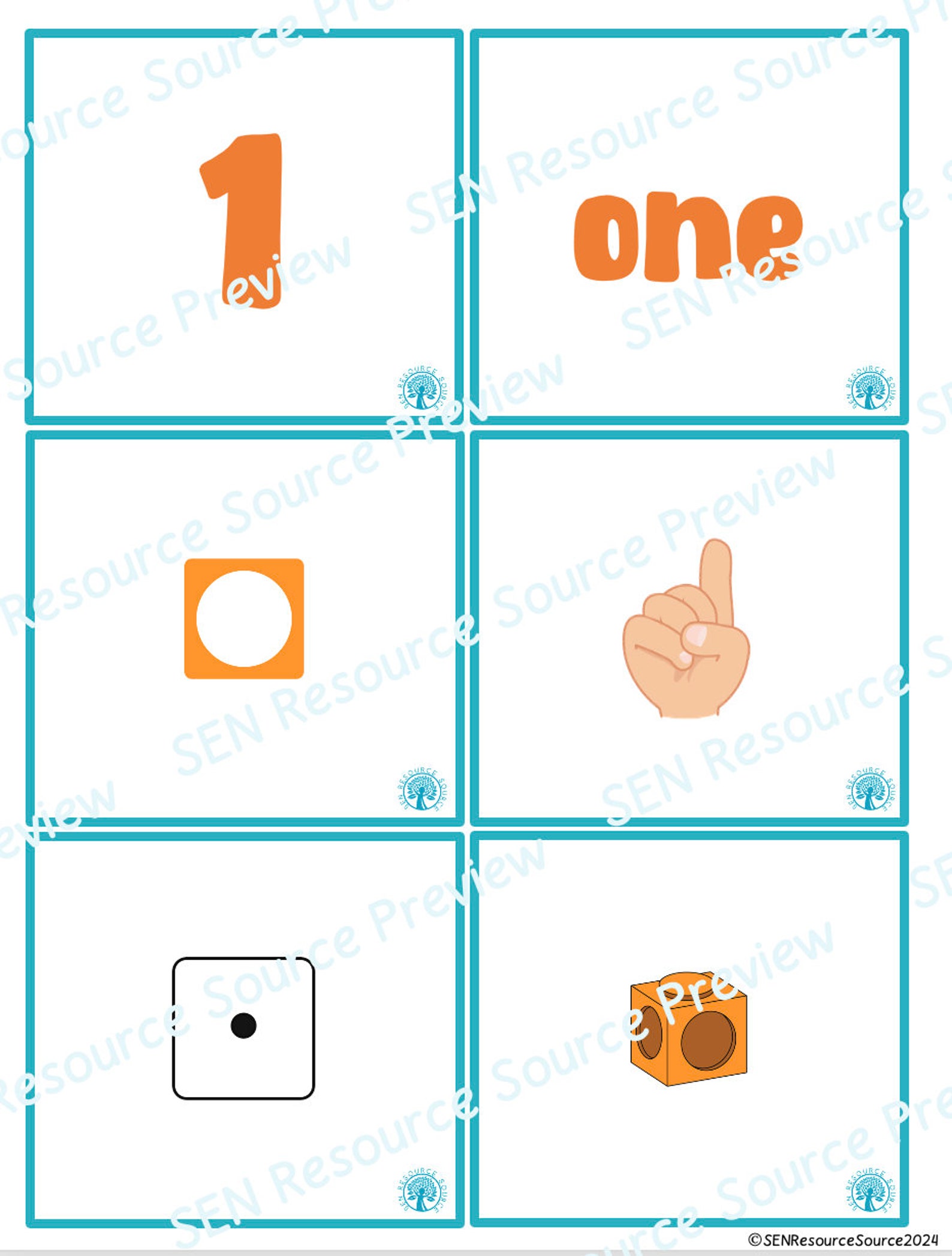 Counting, Number and Quantity Matching Cards - Etsy