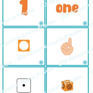Counting, Number and Quantity Matching Cards - Etsy