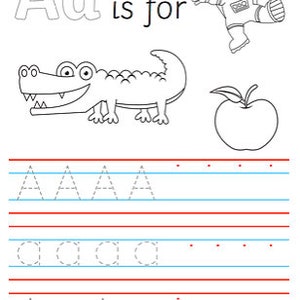 Alphabet Formation Handwriting Sheets - Etsy