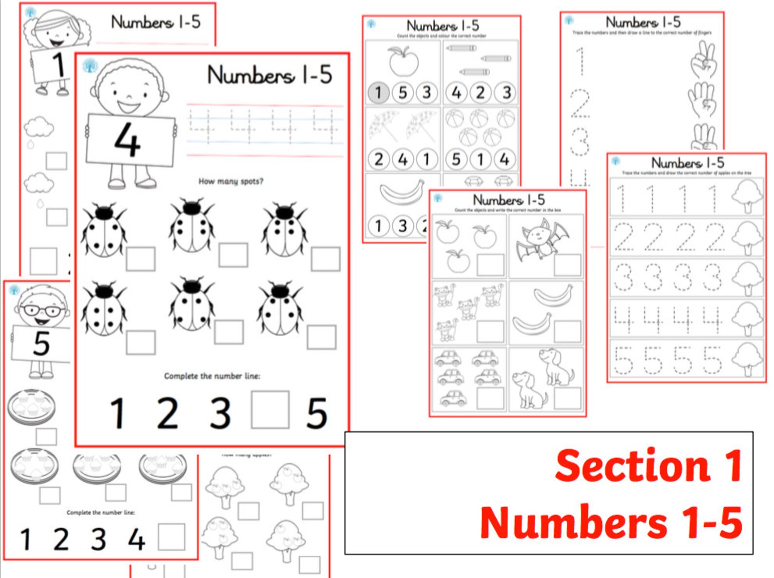 Early Maths Support Workbook - Etsy