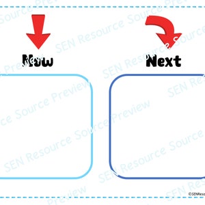 Now and Next Board With Visual Timetable and Reward Cards - Etsy