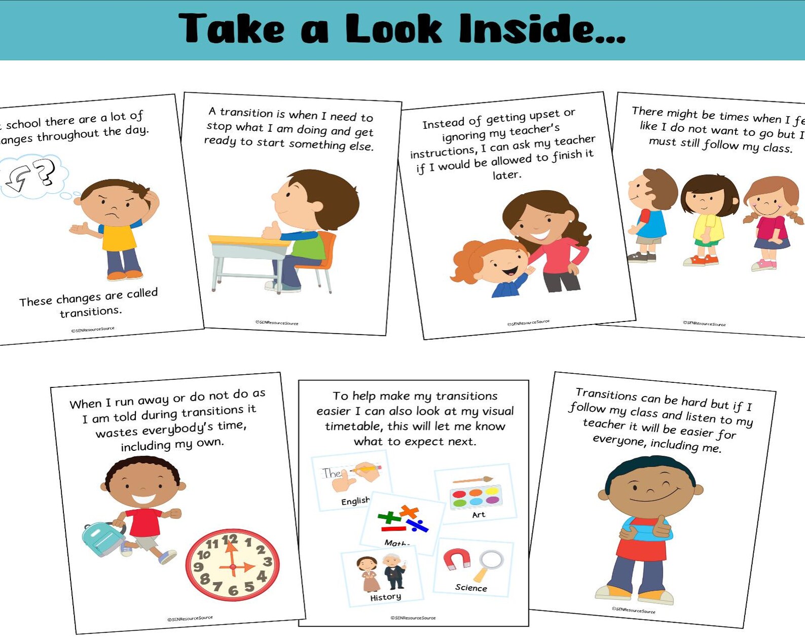 Transitions Social Story - Etsy