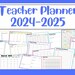 Teacher Planner 2024-2025 - Etsy