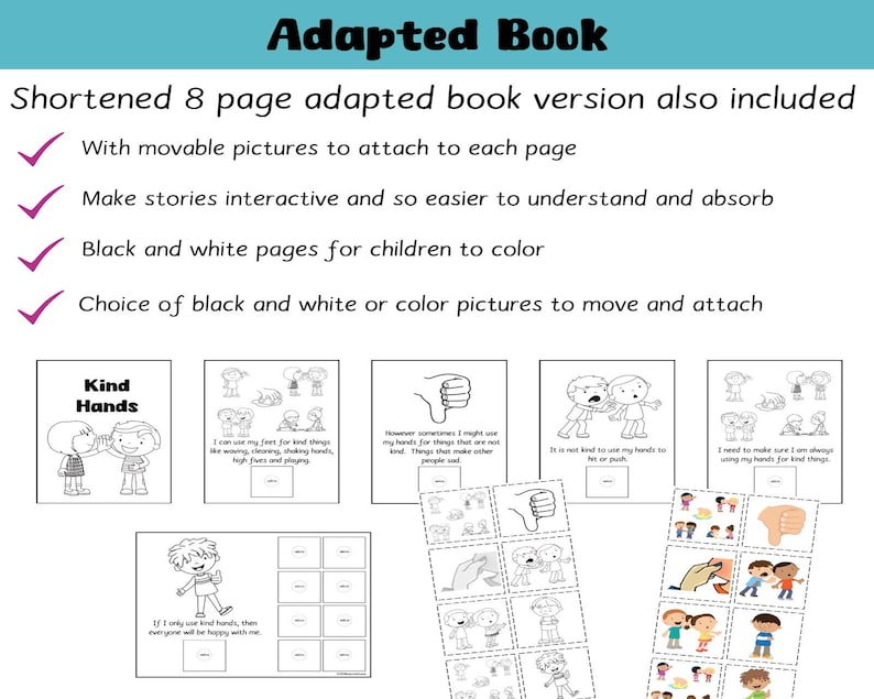 Kind Hands Social Story - Etsy