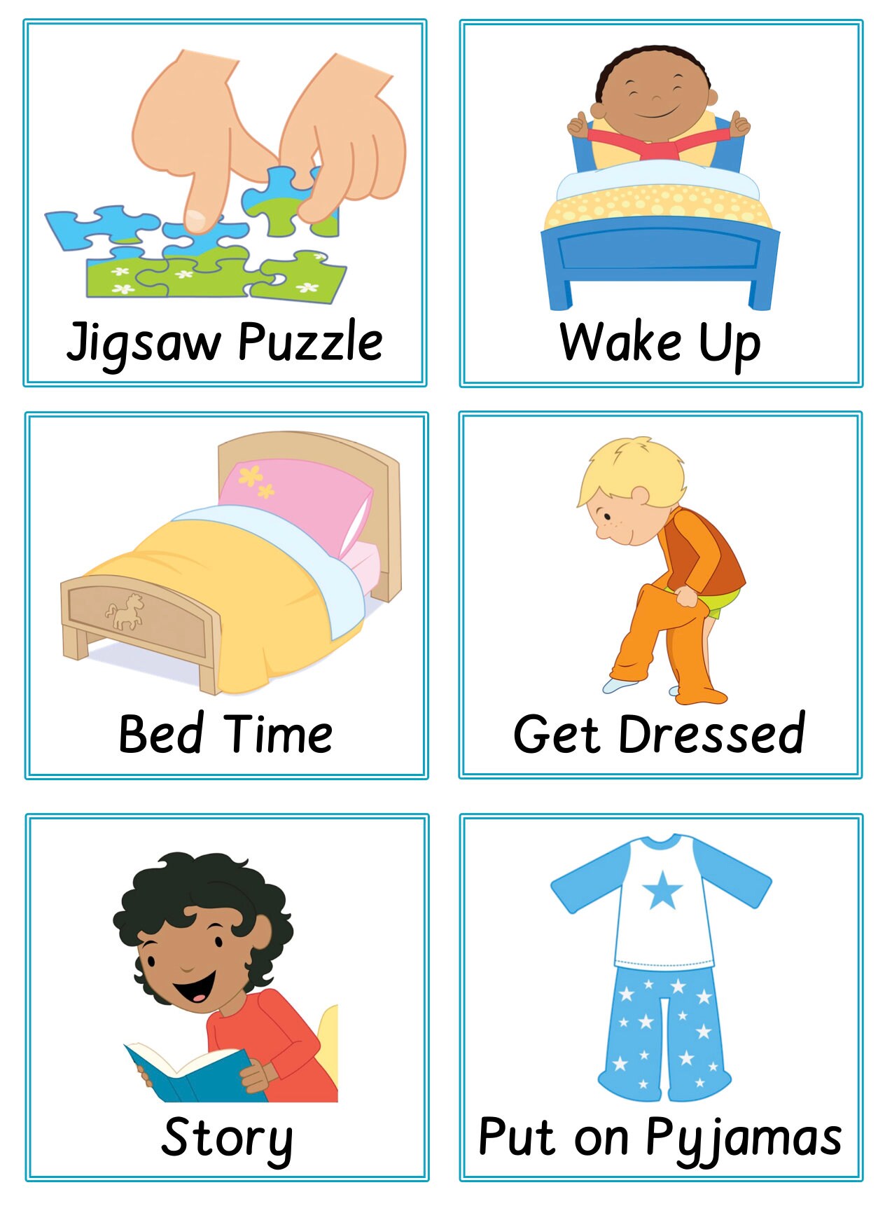 Home Visual Timetable Cards - Etsy