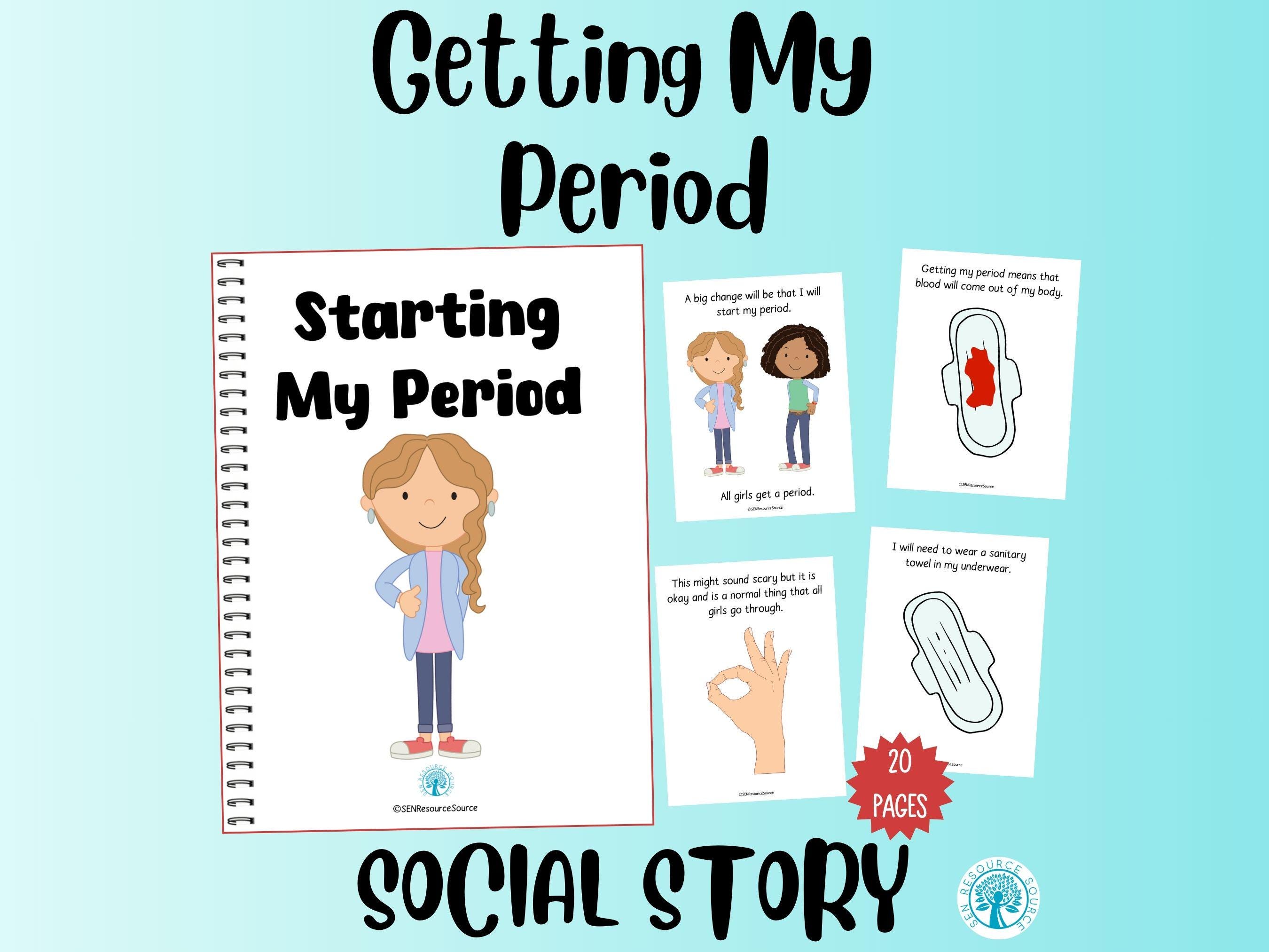 Getting My Period Social Story - Etsy