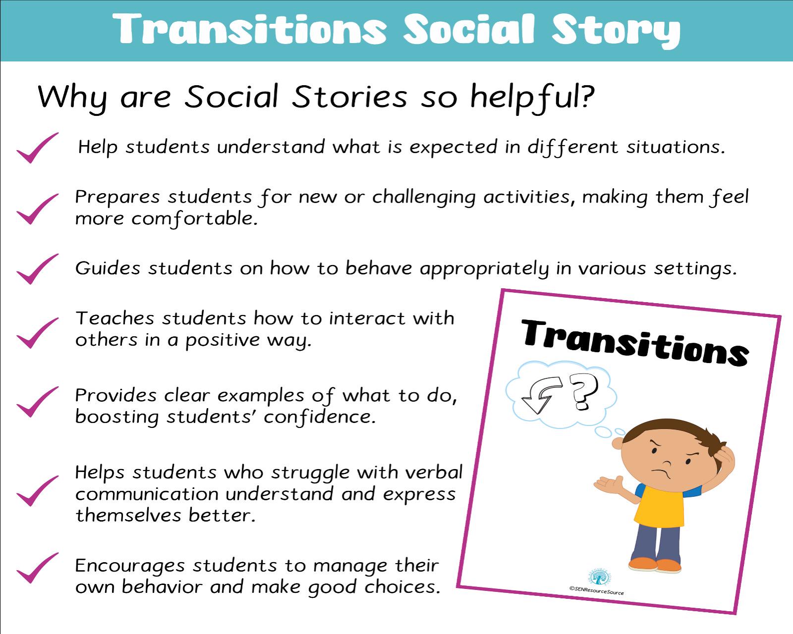 Transitions Social Story - Etsy