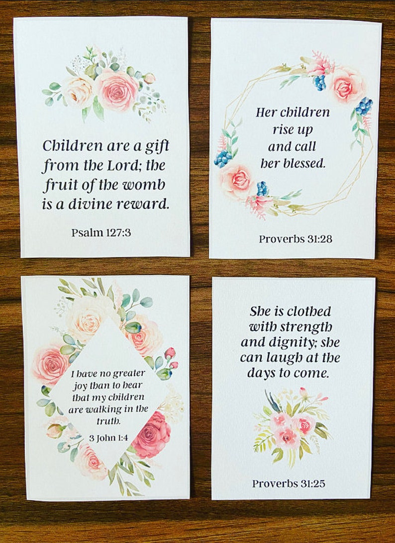 Printable Scripture Cards for Moms | Gifts for Moms | Mother's Day ...