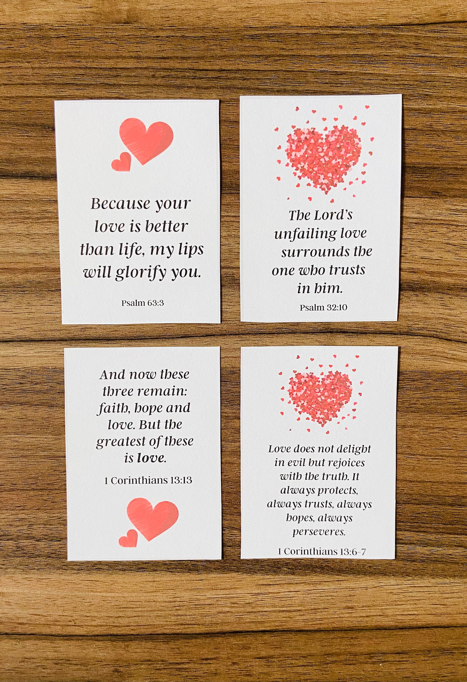 Valentine's Day Bible Verse Cards | Love Bible Verses | Scripture Cards ...