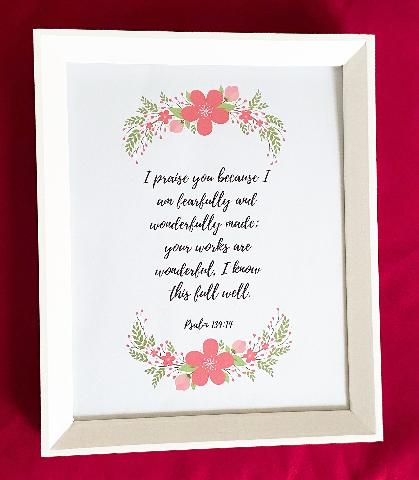 Psalm 139:14 Fearfully and Wonderfully Made | Bible Verse | Scripture ...