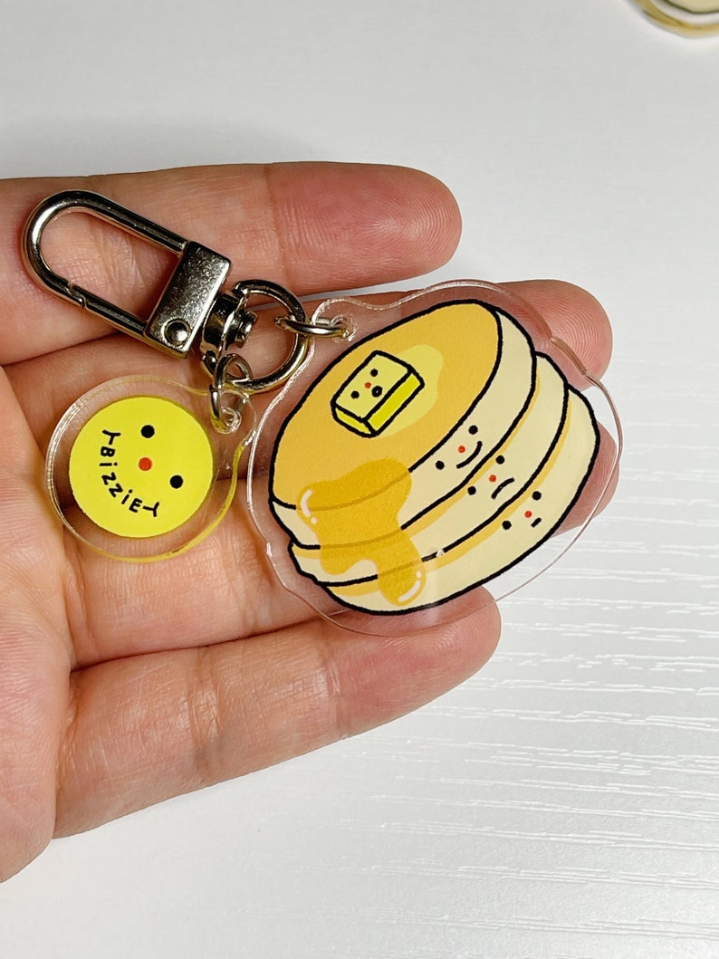 Pancakes Cute Kawaii Acrylic Keychain - Etsy Pancakes Cute Kawaii Acrylic Keychain - Etsy