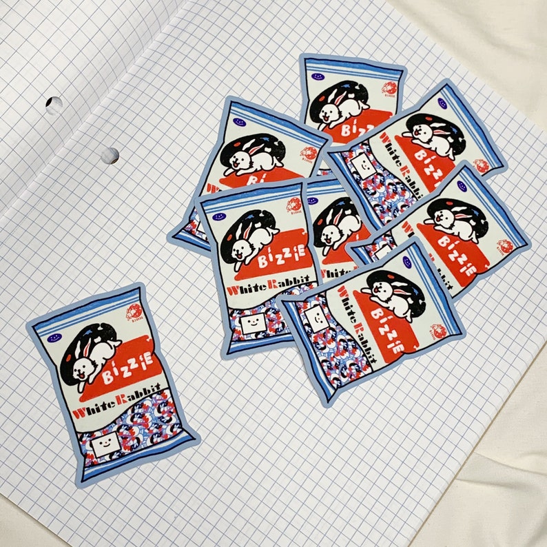 White Rabbit Candy Cute Kawaii Decal Stickers - Etsy
