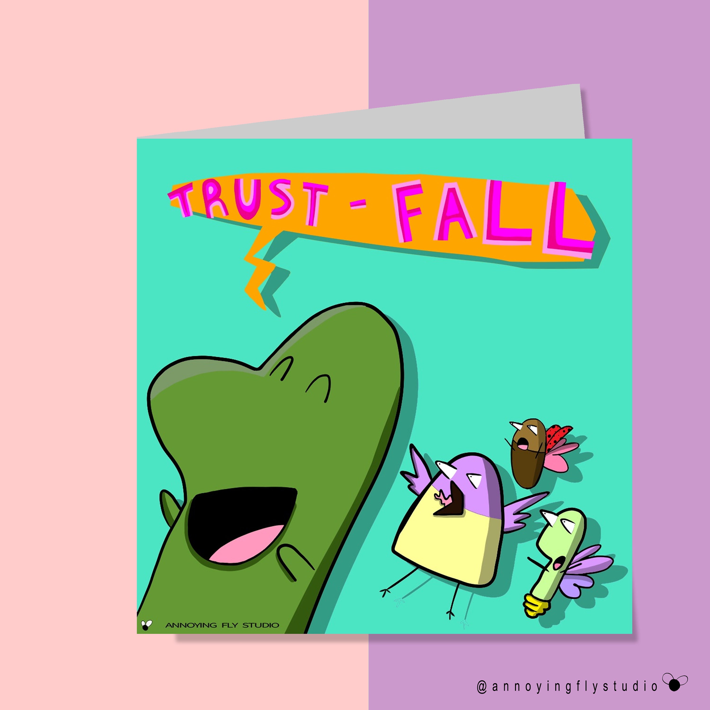 Trust Fall Cartoon