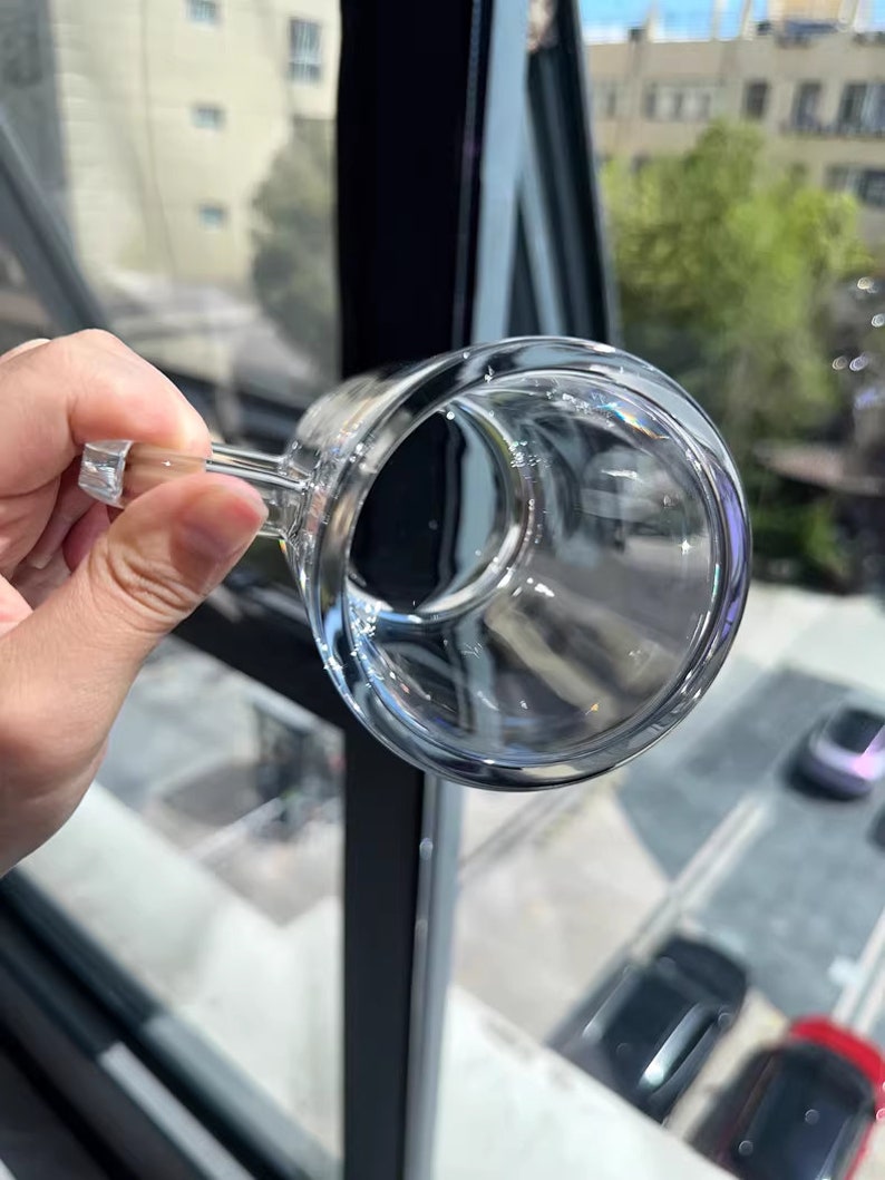 Crystal Glassware Straight Tea Cup With Lid Clear Quartz Cup Gifts - Etsy