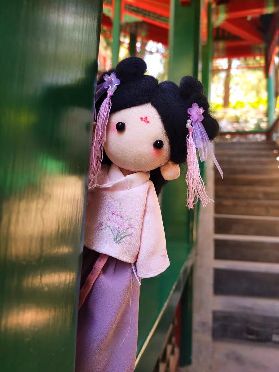 DIY Handmade Chinese Rag Doll embroiderysewing of Rag Dolls Birthday ...