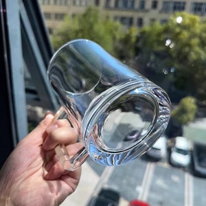 Crystal Glassware Straight Tea Cup With Lid | Clear Quartz Cup | Gifts ...