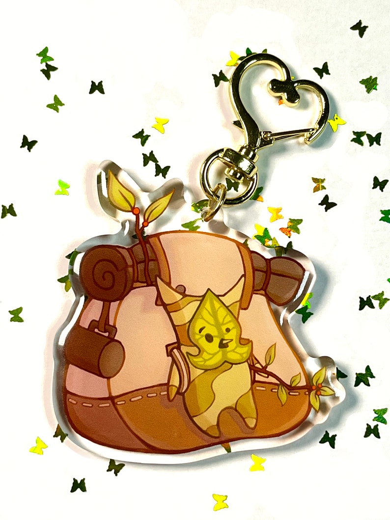Backpack Korok Acrylic Keychain Charm | the Legend of Zelda Tears of ...