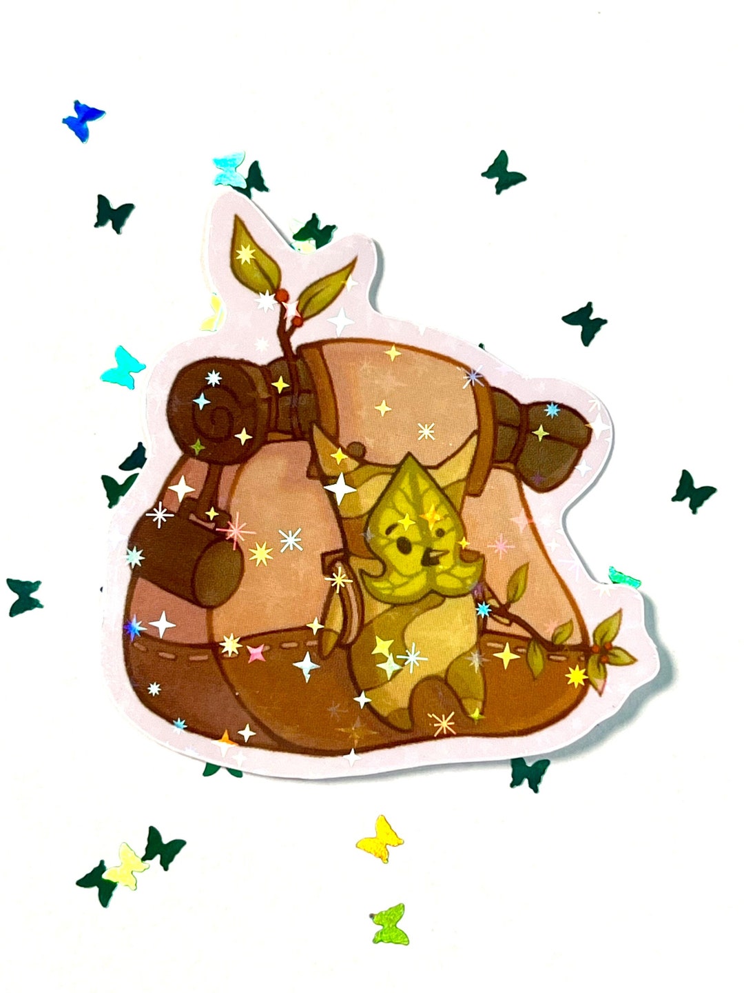 Backpack Korok Holo Sticker | the Legend of Zelda Tears of the Kingdom ...