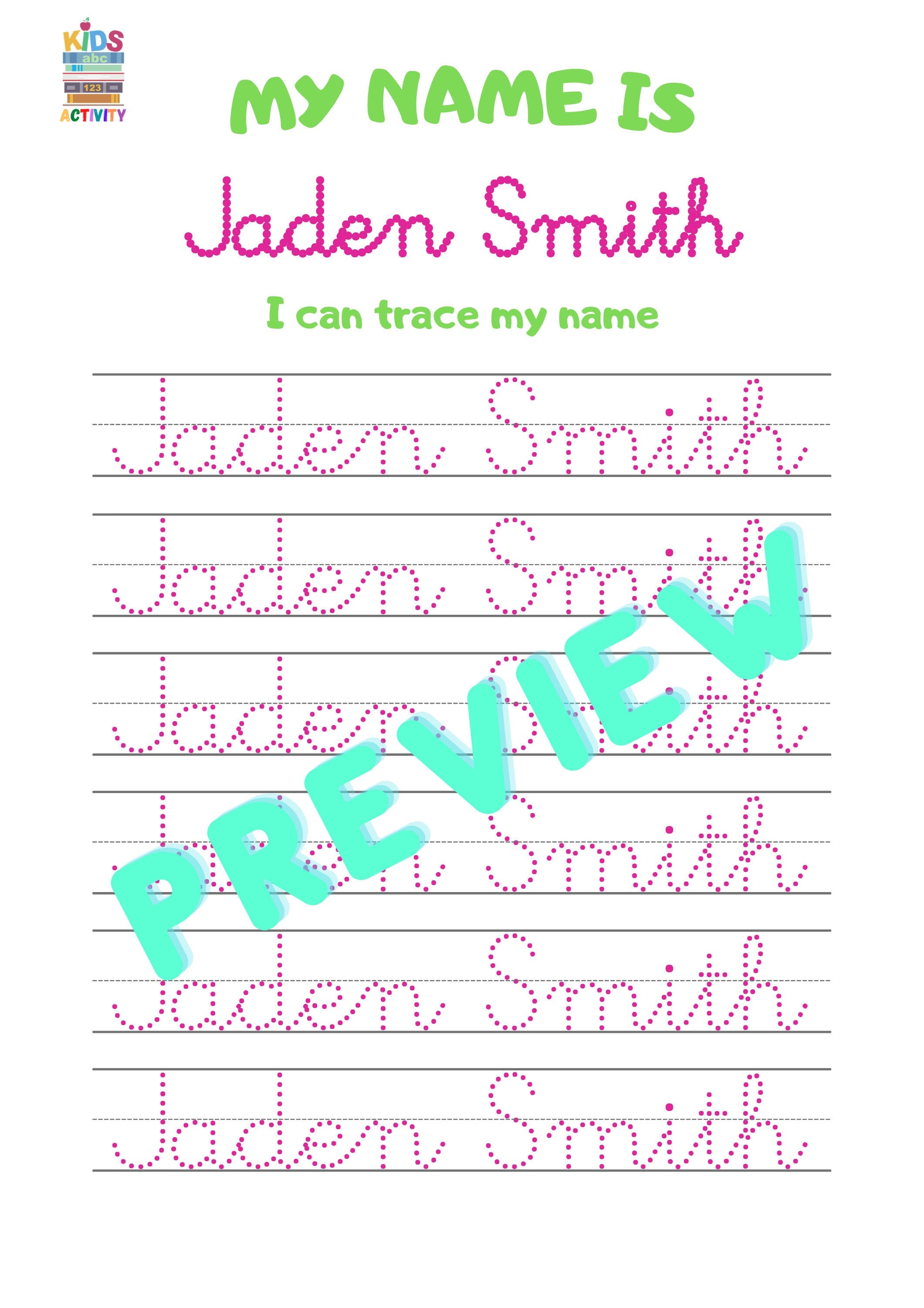 Editable Cursive Name Tracing Editable Cursive Name Tracing