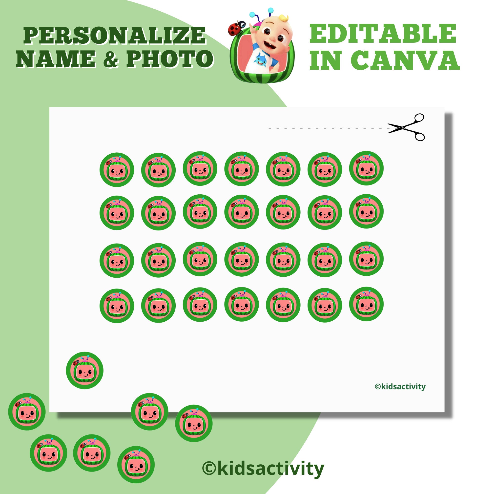 Personalized Cocomelon potty chart printable Cocomelon party | Etsy