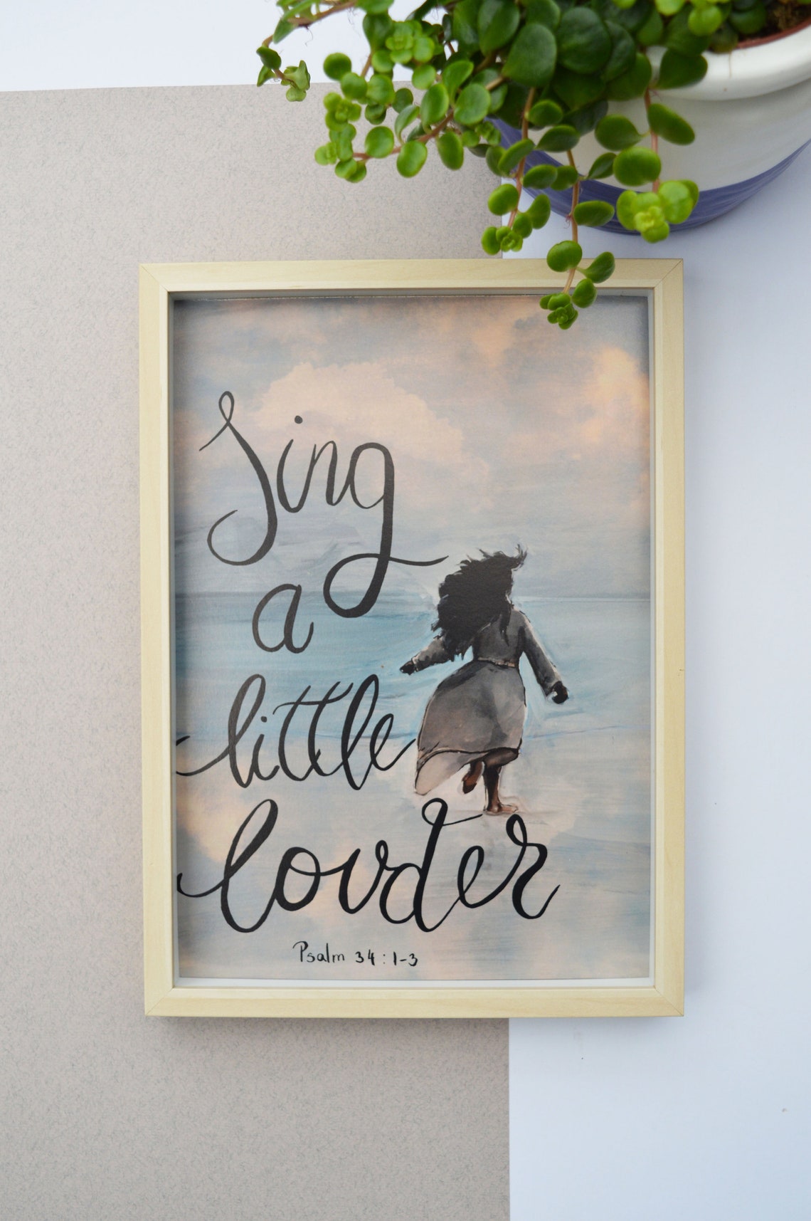 Sing A Little Louder Psalm 34 1 3 Etsy Sing A Little Louder Psalm 34 1 3 Etsy