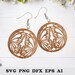 Earring Laser Cut File, Butterfly Earring SVG Bundle, Glowforge ...