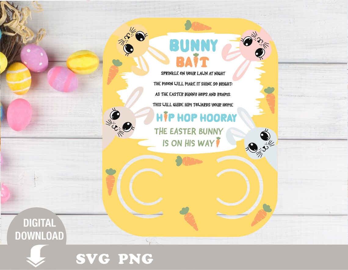 Bunny Bait Svg, Easter Bunny Bait, Bunny Bait Card, Easter Bunny Food ...