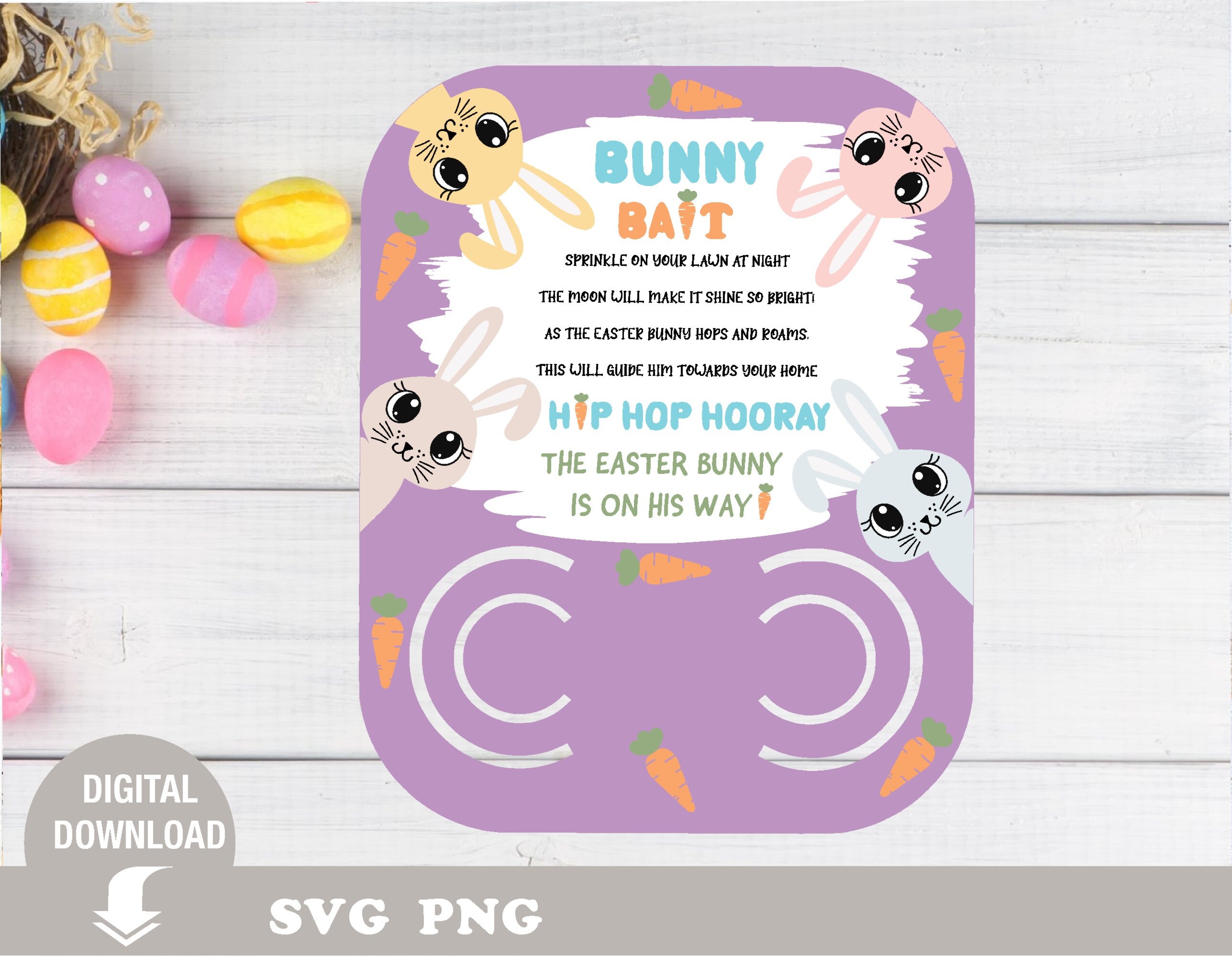Bunny Bait Svg, Easter Bunny Bait, Bunny Bait Card, Easter Bunny Food ...