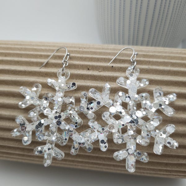 Snowflake Earrings - Etsy