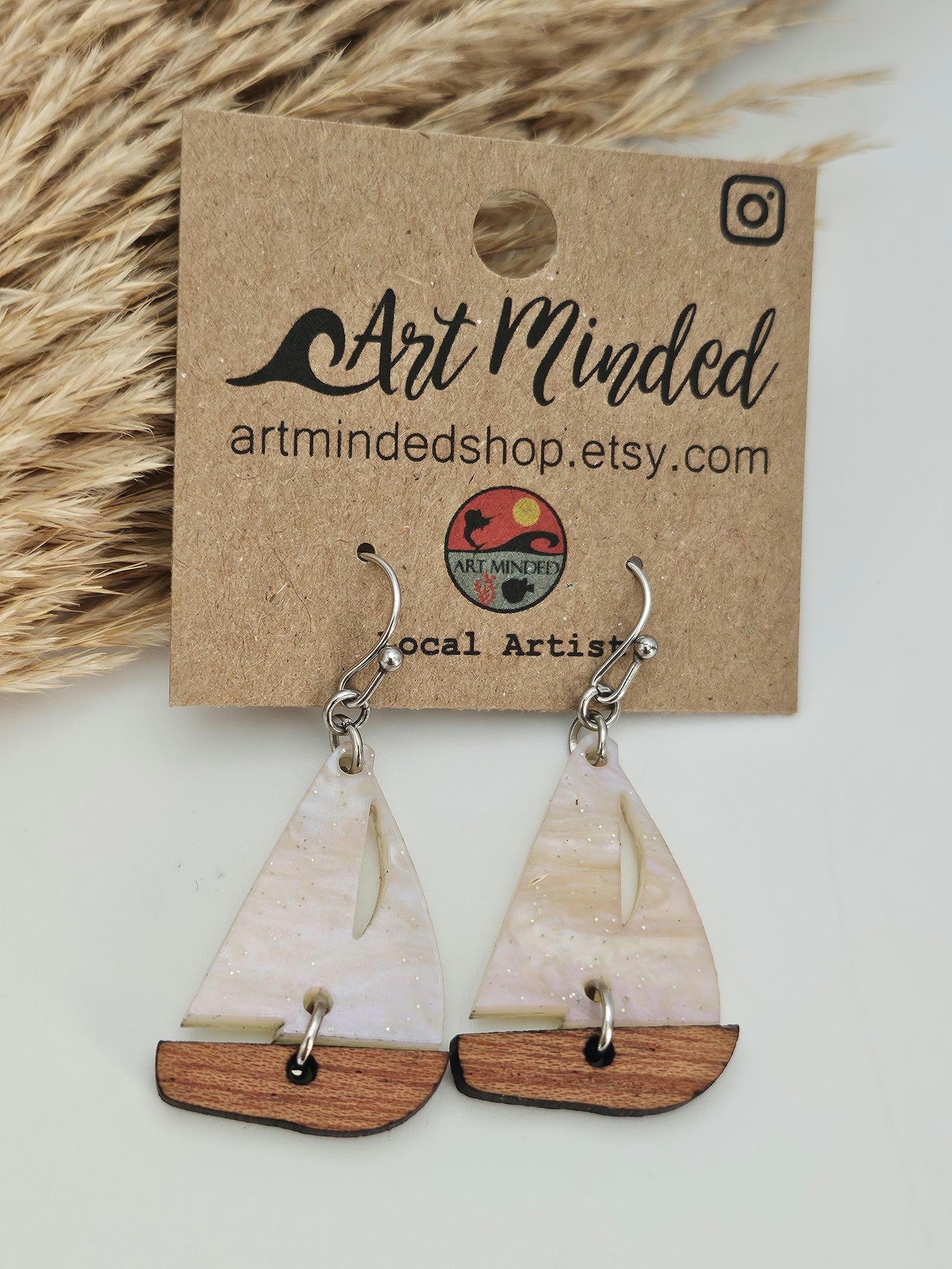 Sailboat Earrings, Nautical Boat Earrings, Sailboat Jewelry, Gift for ...