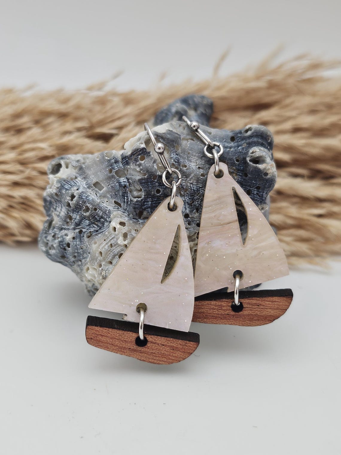 Sailboat Earrings, Nautical Boat Earrings, Sailboat Jewelry, Gift for ...