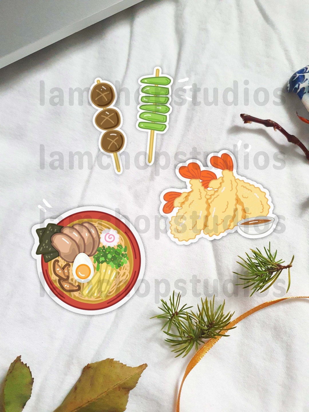 Japanese Snack Sticker Pack | Die-cut Stickers - Cute - Japanese Snacks ...
