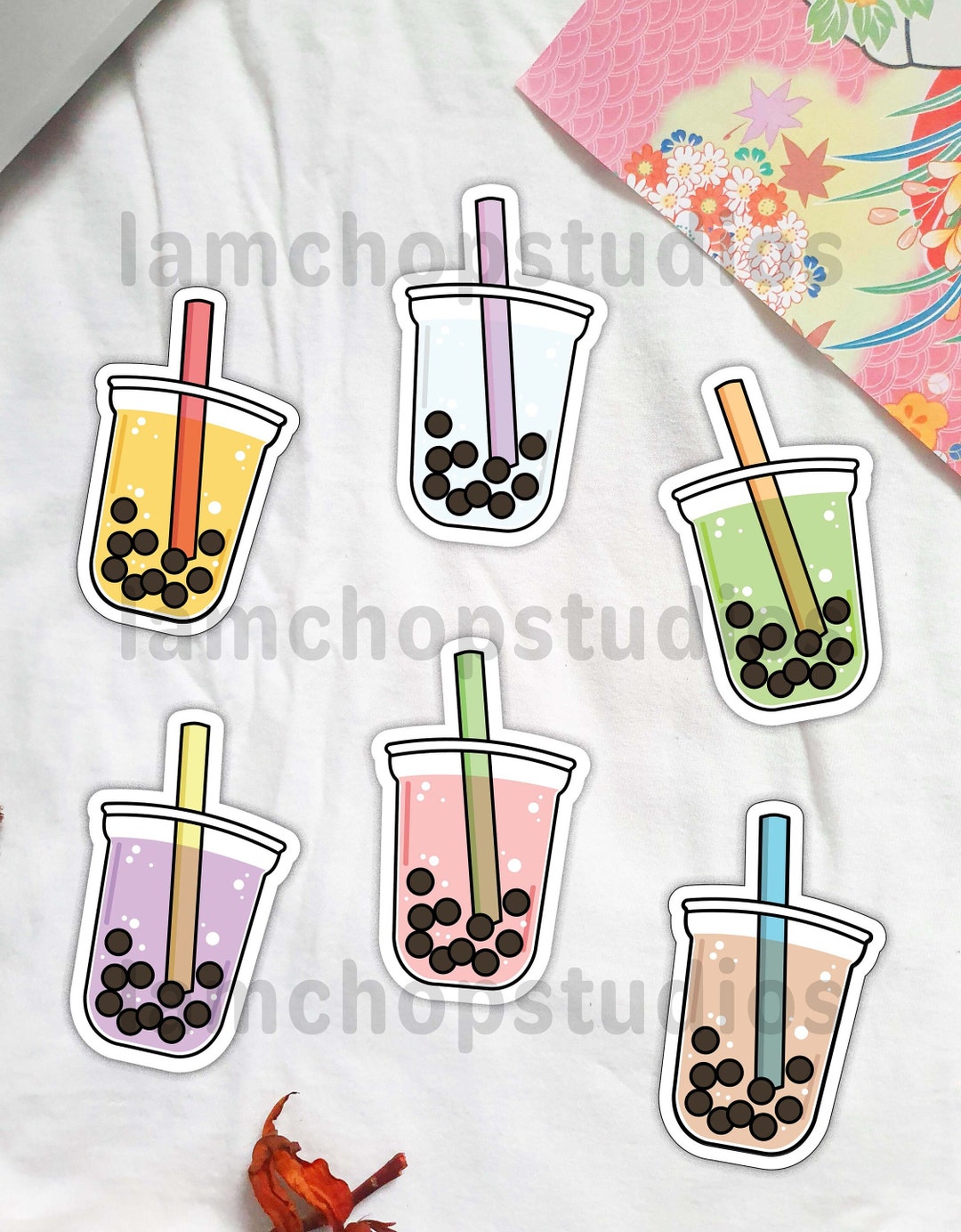 Bubble Tea Stickers | Diecut Sticker - Bubble Tea - Boba Stickers ...