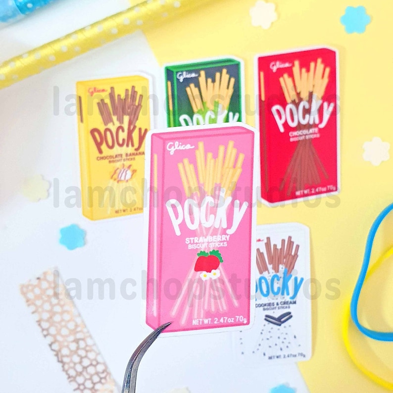 Pocky Sticker Collection | Die-cut - Cute - Pocky - East Asian Fooda ...