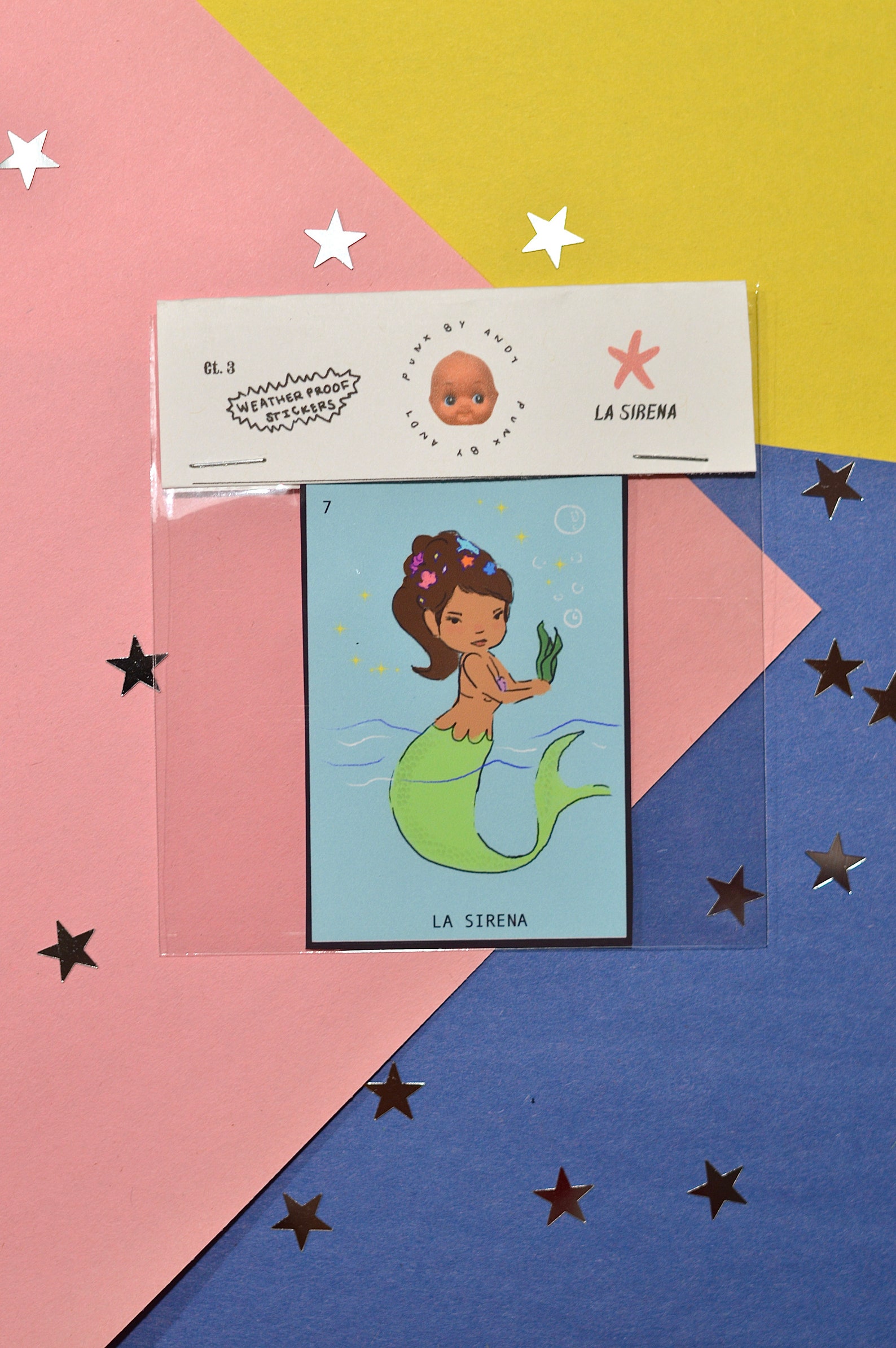 La Sirena Loteria Card Sticker weatherproof | Etsy
