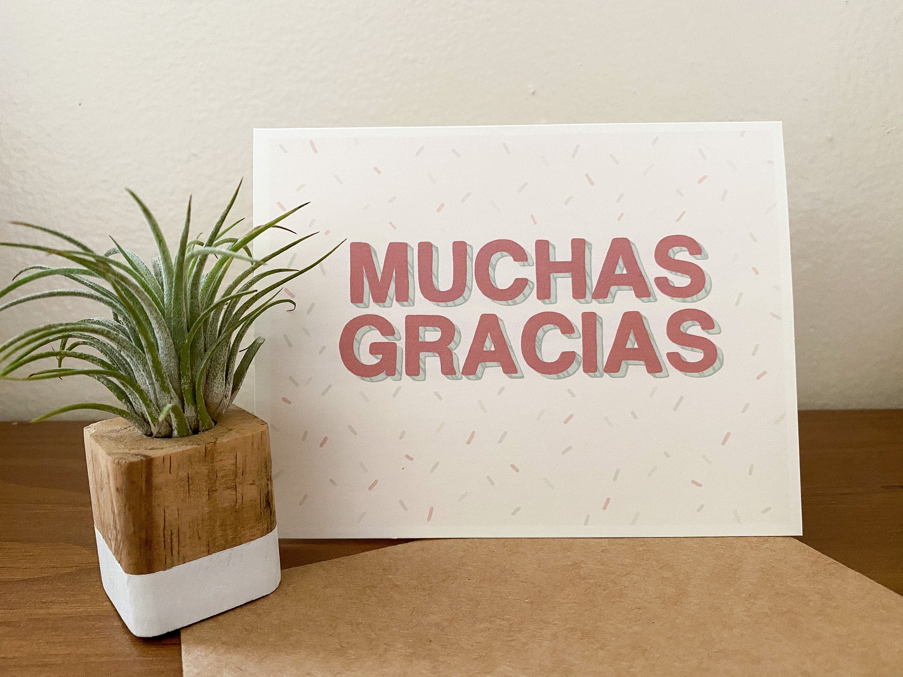 Muchas Gracias Card Thank You Card Greeting Card Thanks - Etsy.de