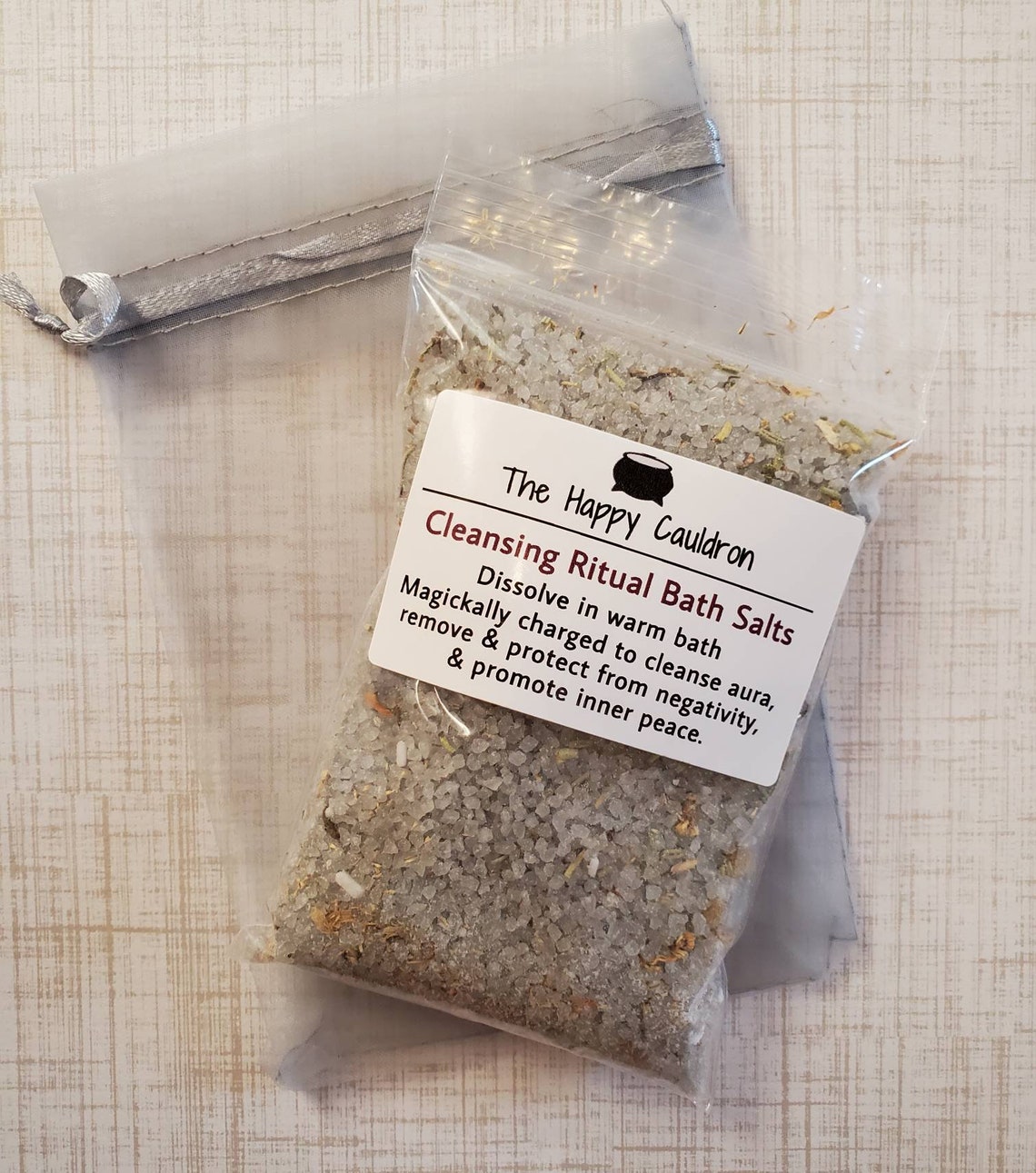 Cleansing Intention Ritual Bath Salts Charcoal Detox Aura - Etsy.de