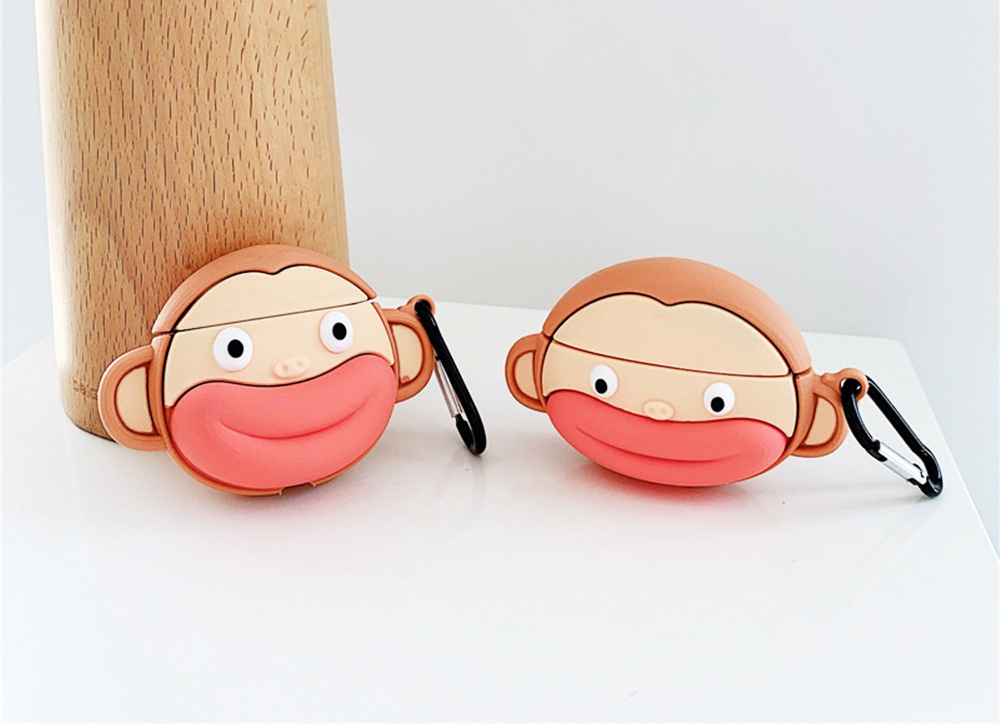 Funny Big mouth monkey Airpod case Cute Airpod case Silicone | Etsy