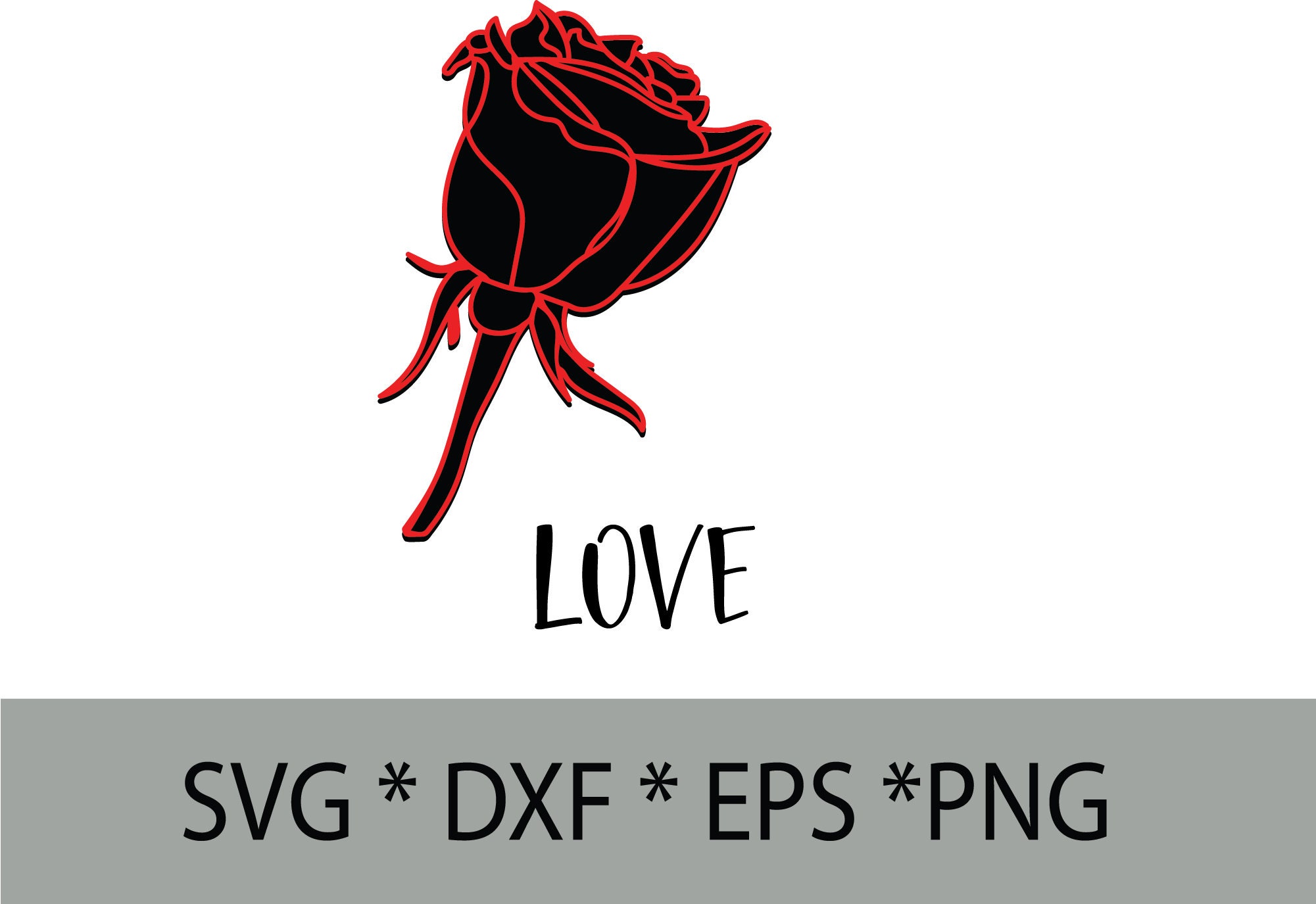 Rose Svg, Red Rose Svg, Love Svg, Files for Cricut - Etsy